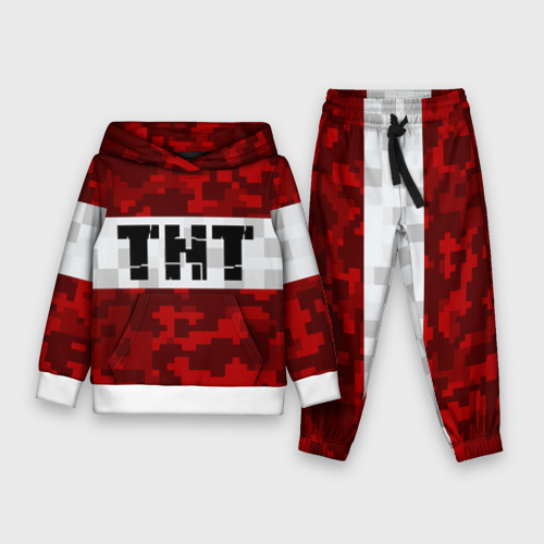 Детский костюм с толстовкой 3D Minecraft TNT Майнкрафт ТНТ Цвет белый ...