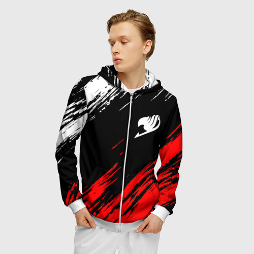 Мужская толстовка 3D на молнии Хвост феи белый лого Цвет белый 2277655 ...