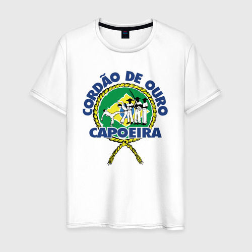 Мужская футболка хлопок Cordao de ouro capoeira - flag of Brazil ...