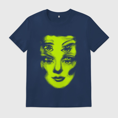 Мужская футболка хлопок Double lime face - купить по цене 1300 руб в ...