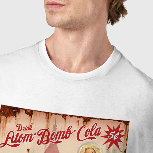 Мужская футболка хлопок Fallout - atom bomb cola - купить по цене 1340 ...